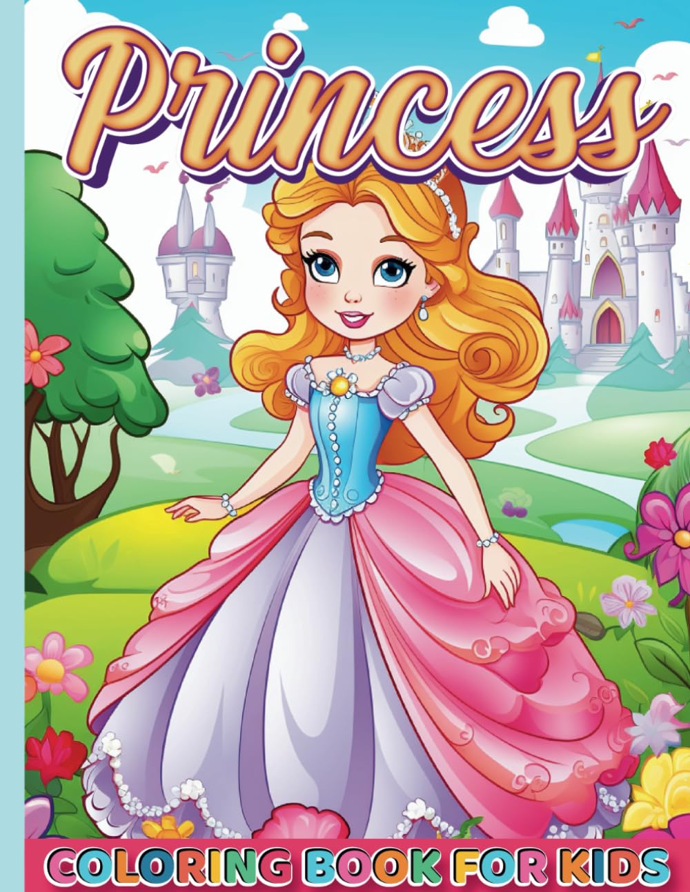 Amazon.com: Princess Coloring Book for Kids: A Royal Children's Color ...
