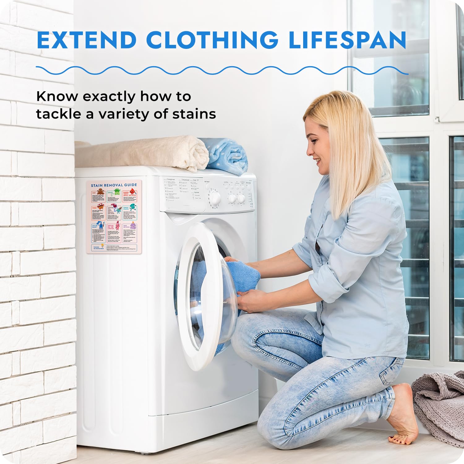 Snapklik.com : Laundry Cheat Sheet For Stain Removal - Laundry Magnets ...