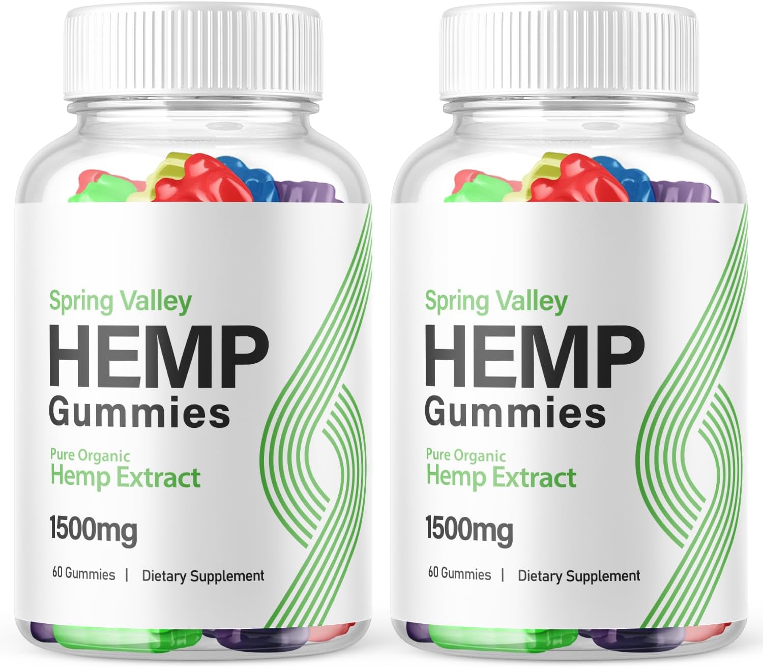 Paquete de 2 gomitas de cáñamo Spring Valley, gomitas de Spring Valley ...