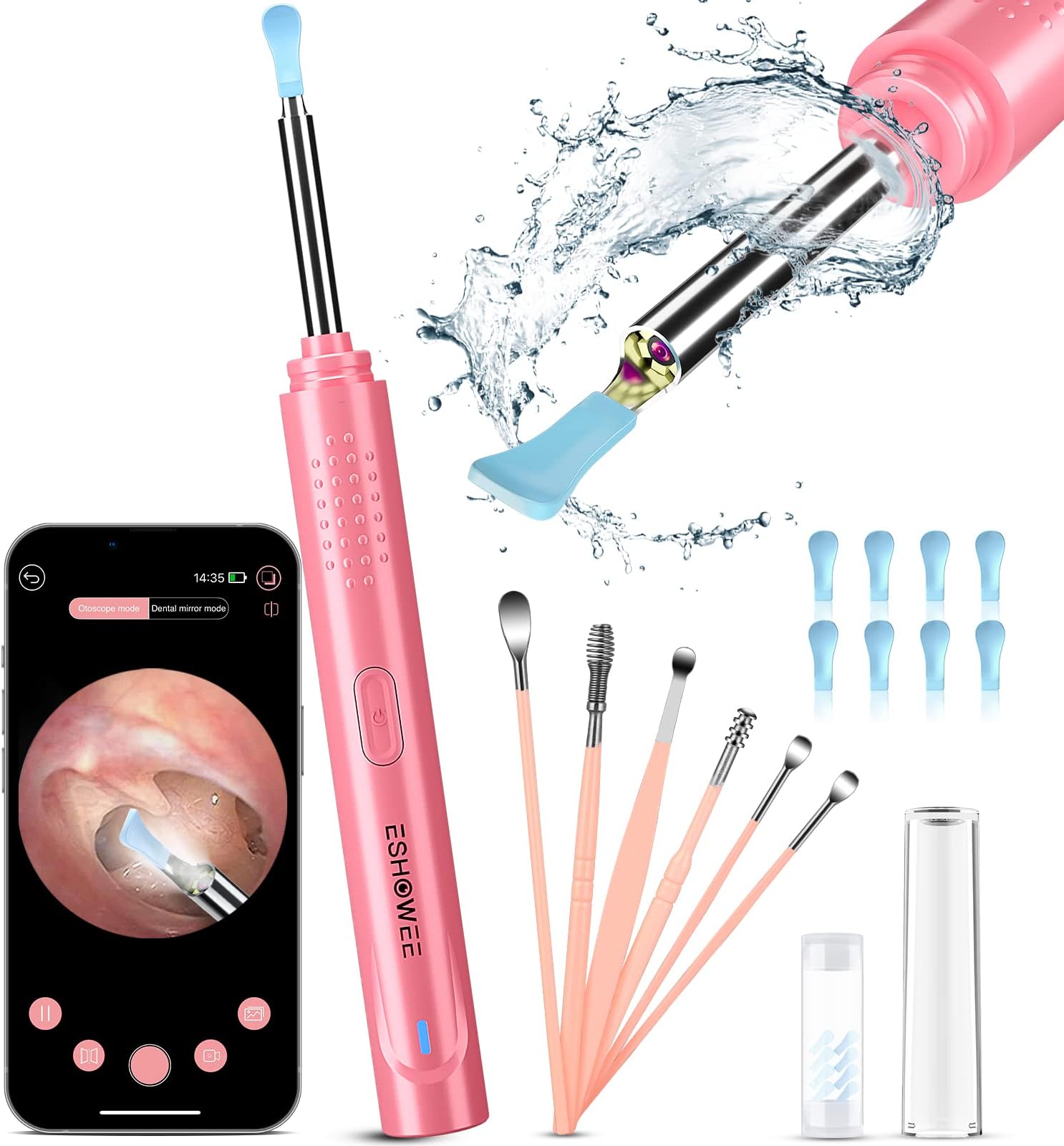 Amazon.com: Ear Wax Removal,Ear Cleaner Kit with 1080P,Ear Wax Removal ...