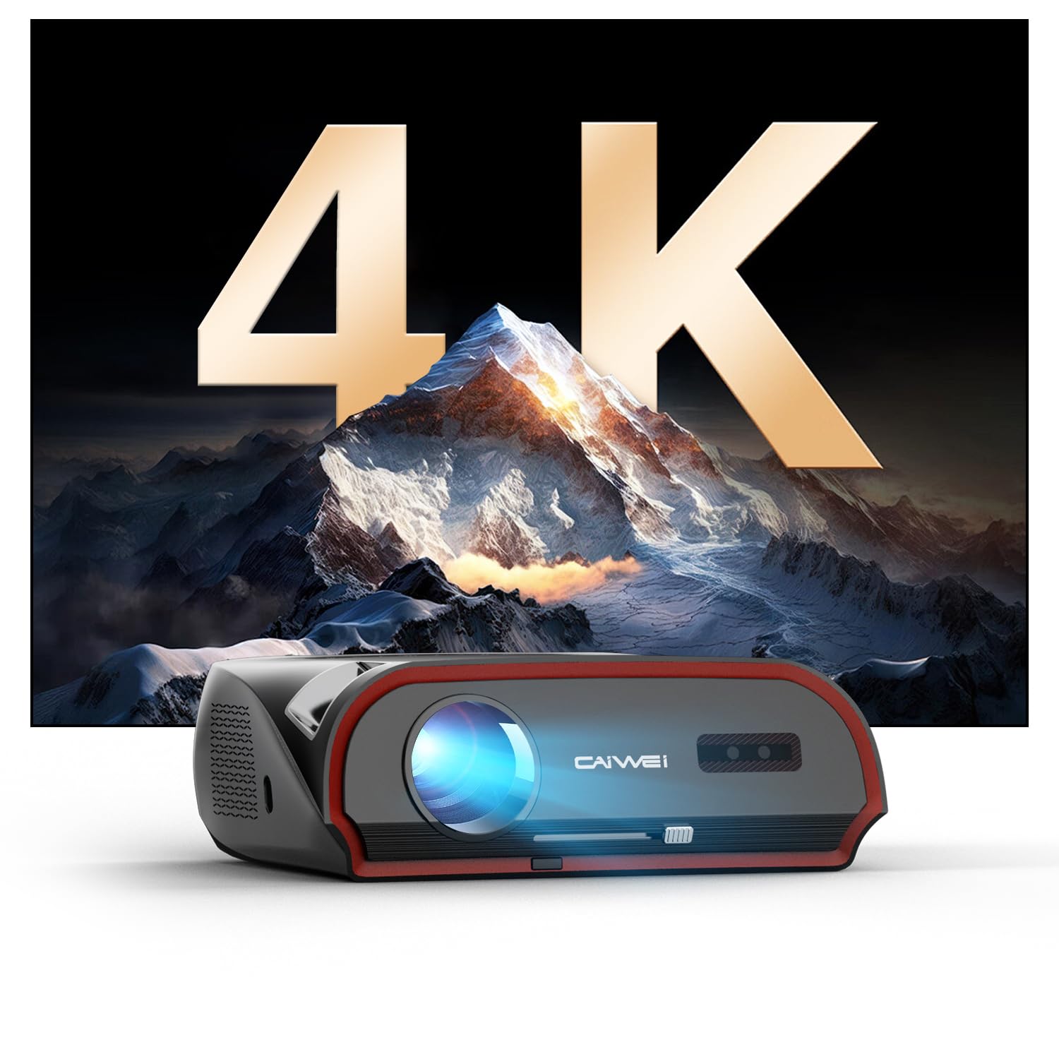 4K Video Projector for Home, Ultra Bright 14500L Smart Android TV ...