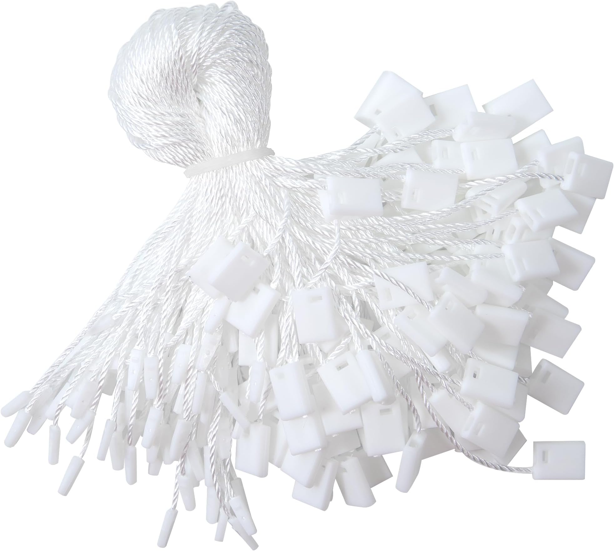 Amazon.com: 4.5" 500Pcs Hang Tag Fasteners Silks and Satin Strings ...
