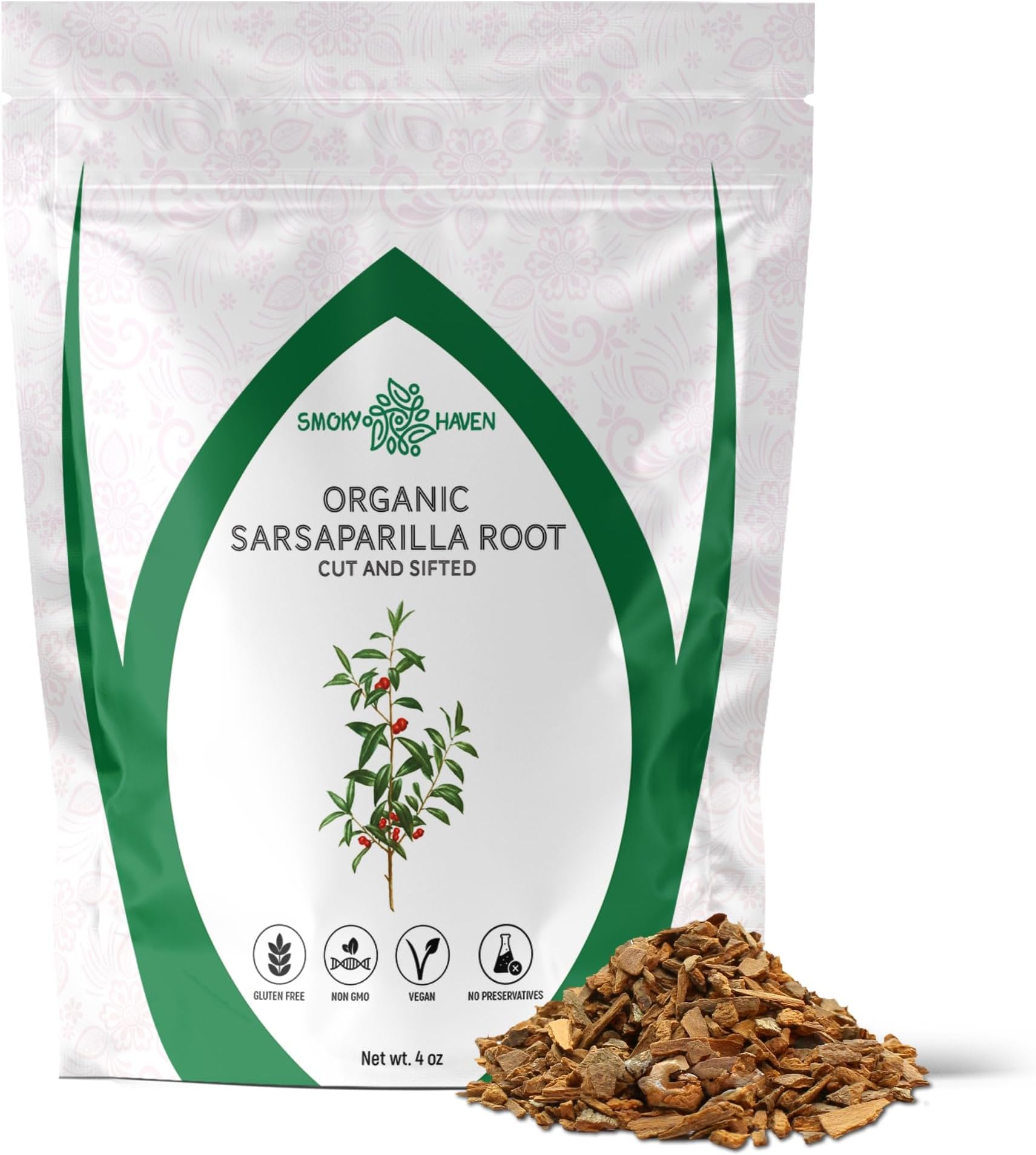 Amazon.com : Sarsaparilla Dried Root, Zarzaparrilla Loose Leaf Tea: 2 ...