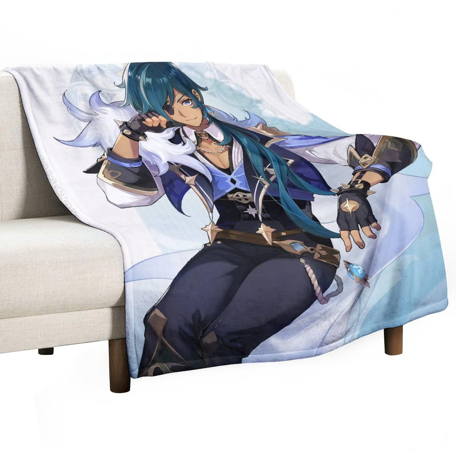 Amazon.com: Dalicoter Game Genshin Impact Blanket Mondstadt Kaeya Anime ...