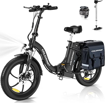 COLORWAY 20'' Electric Bike, Folding EBike, City Bike with 36V 15Ah ...