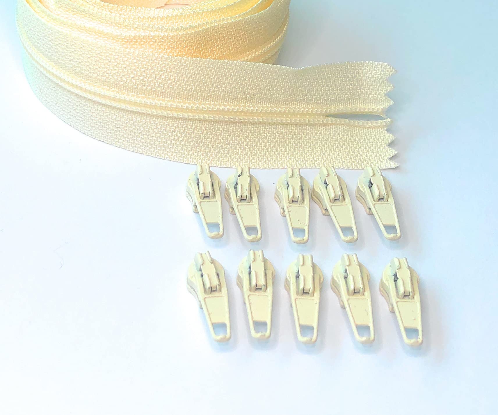 ADS Zipper Continuous Nylon no.3 Zip with Sliders #3 Chain Zipper on ...