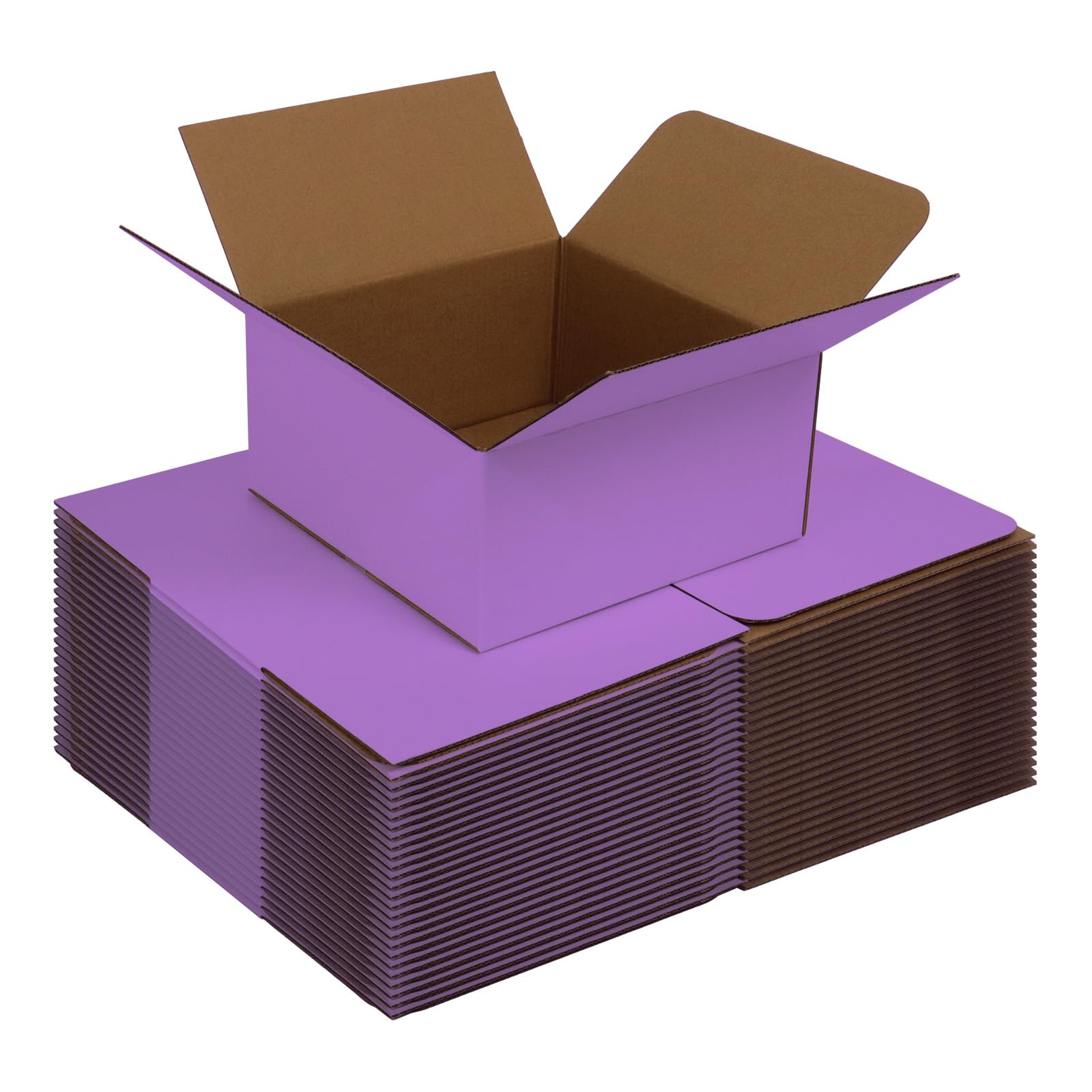 Amazon.com: MIXTRYUS Purple 8x8x4 Shipping Boxes, 30 Pack Small Boxes ...
