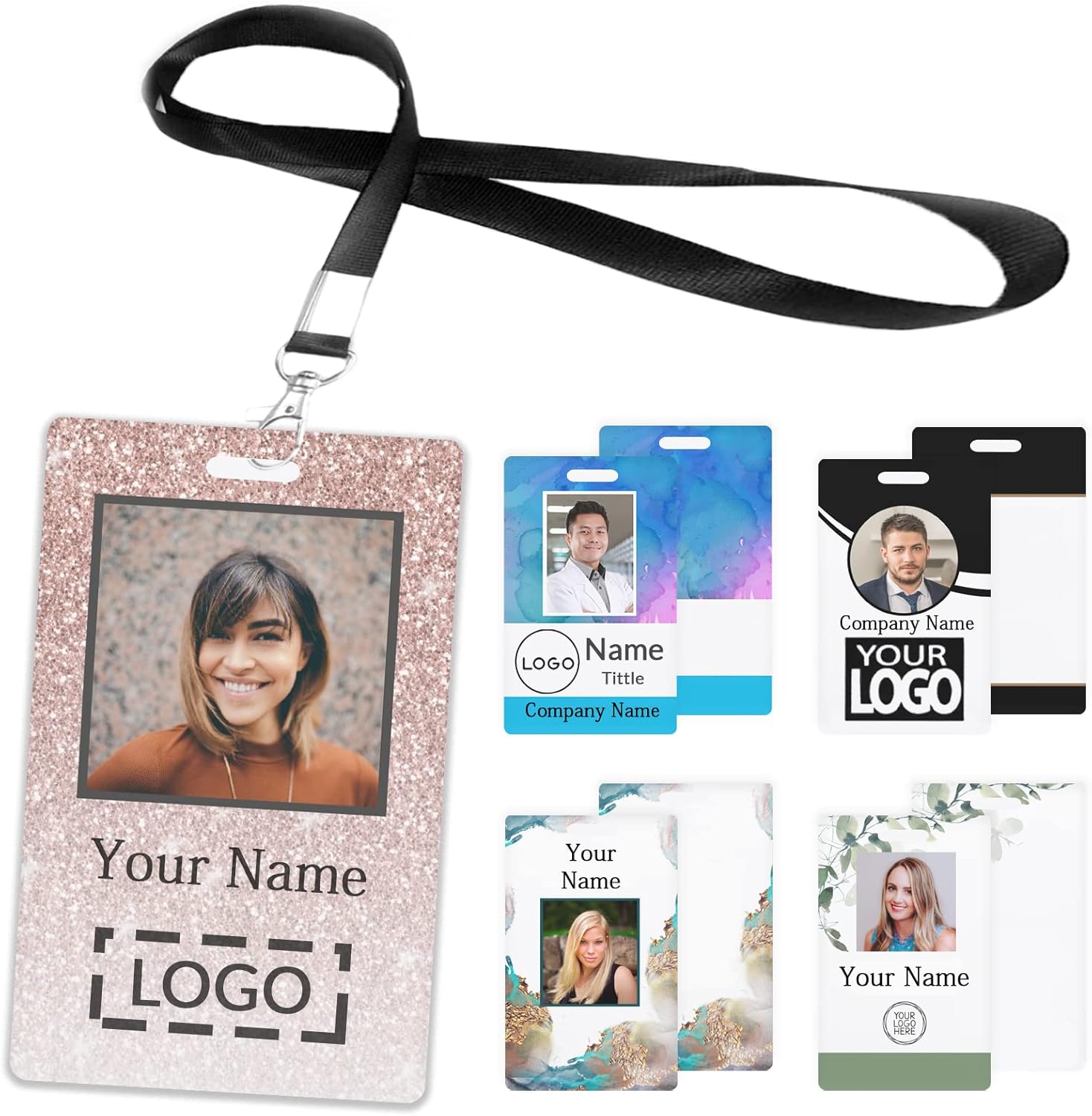 Amazon.com : Custom Id Badge, Personalized Employee Photo ...