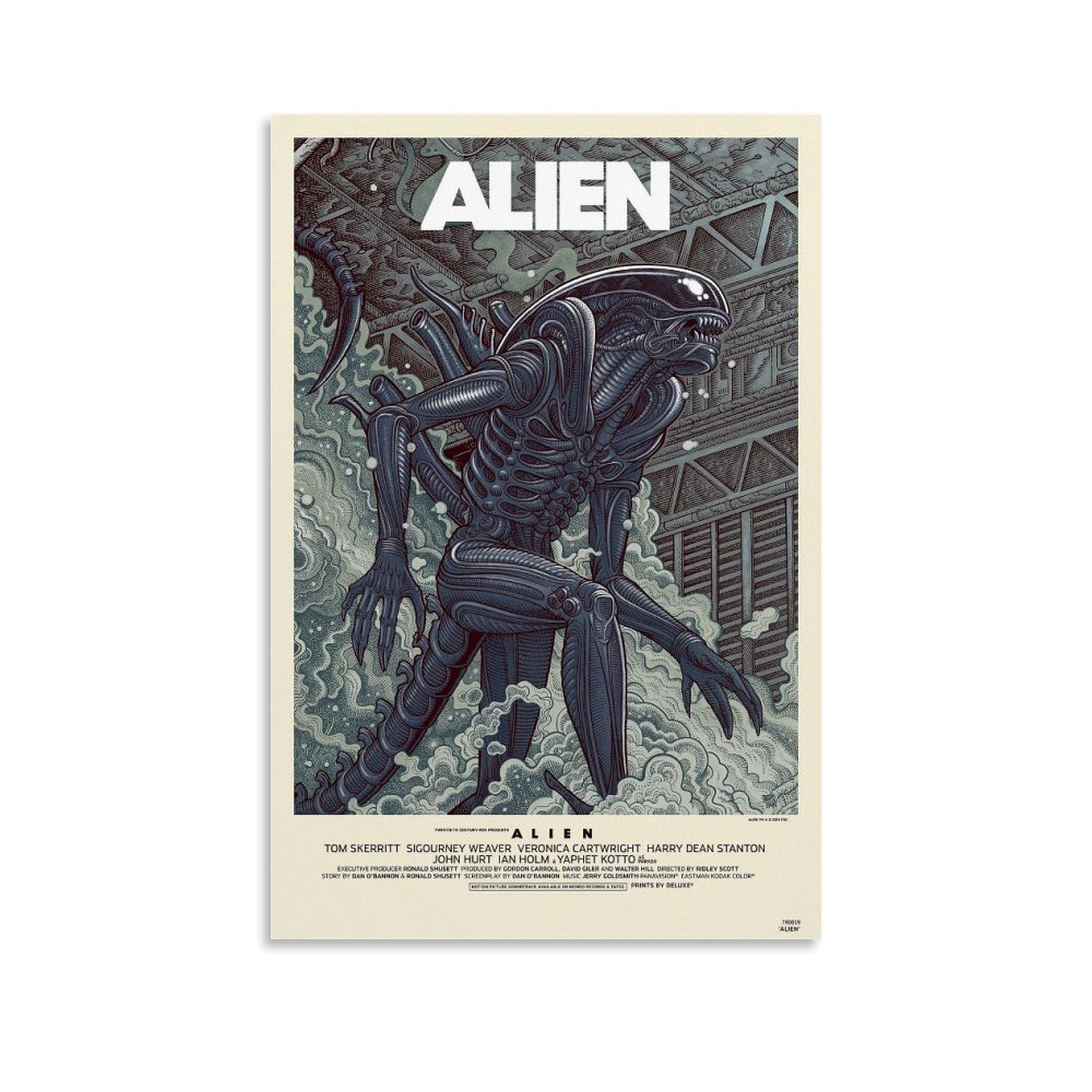 Amazon.co.jp: RUIZE Alien 1979 ホラー映画ポスター 寝室用 美的キャンバスアート 壁装飾 12x18インチ ...