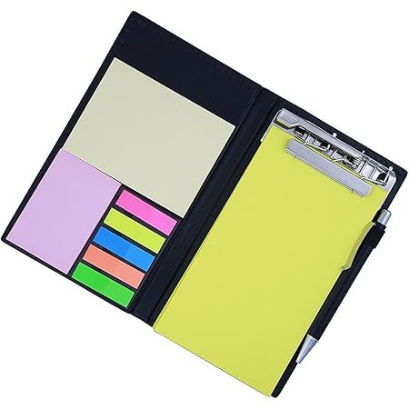 COI Memo Note Pad/Memo Note Book with Sticky Notes & Clip Holder in ...
