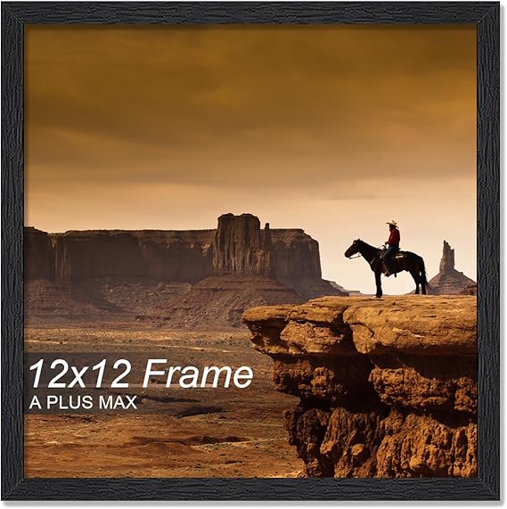 Amazon.com - A PLUS MAX Square 12x12 Frame, Black Engineered Wood ...