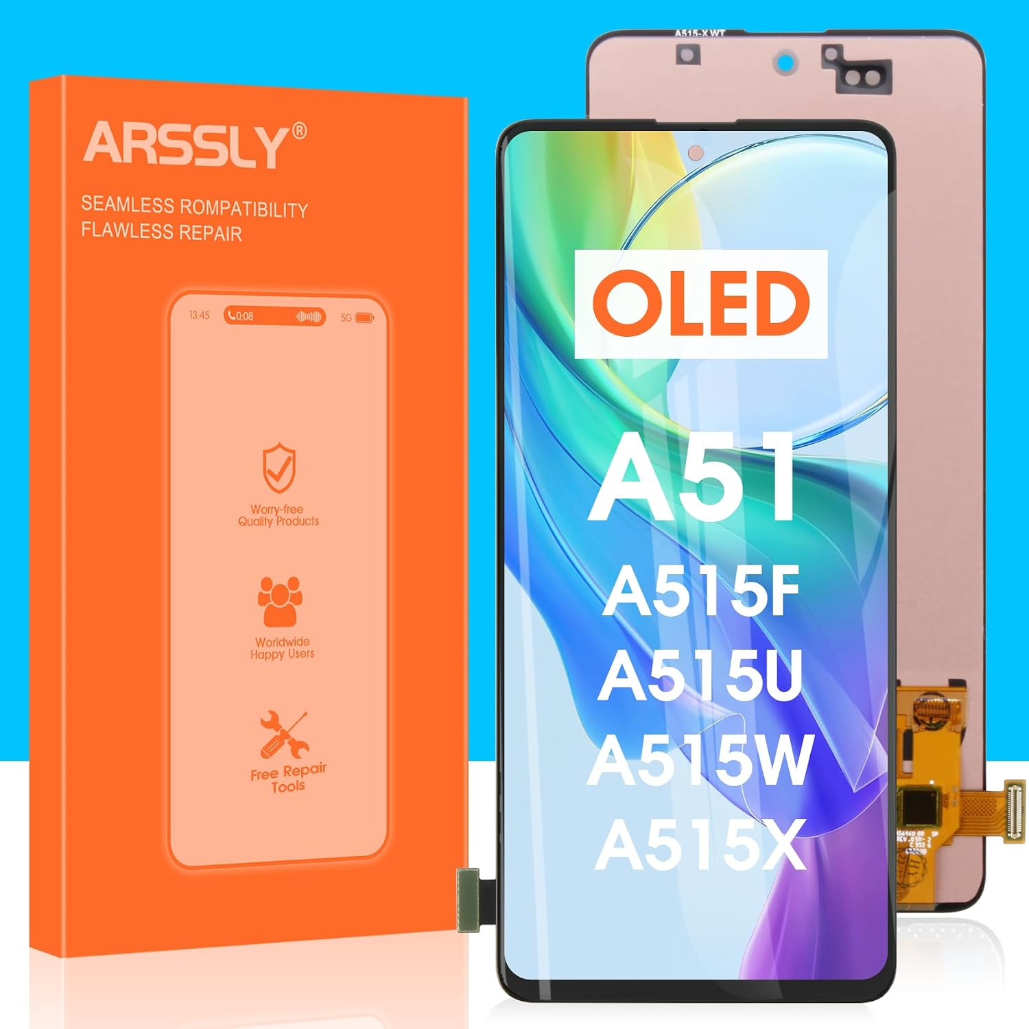 Amazon.com: OLED Screen Replacement for Samsung Galaxy A51 4G,LCD ...