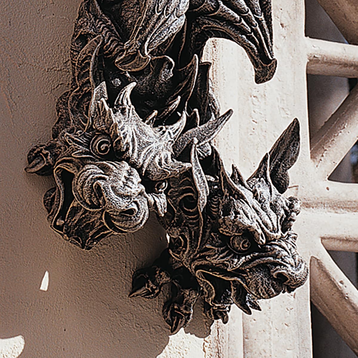 Snapklik.com : Double Trouble Hanging Gargoyle Sculpture