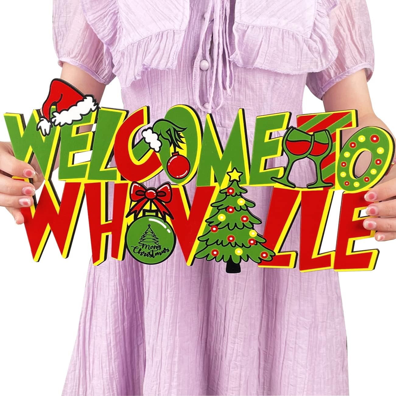 Amazon.com: Christmas Sign Decorations, Christmas Wooden Door Hanging ...