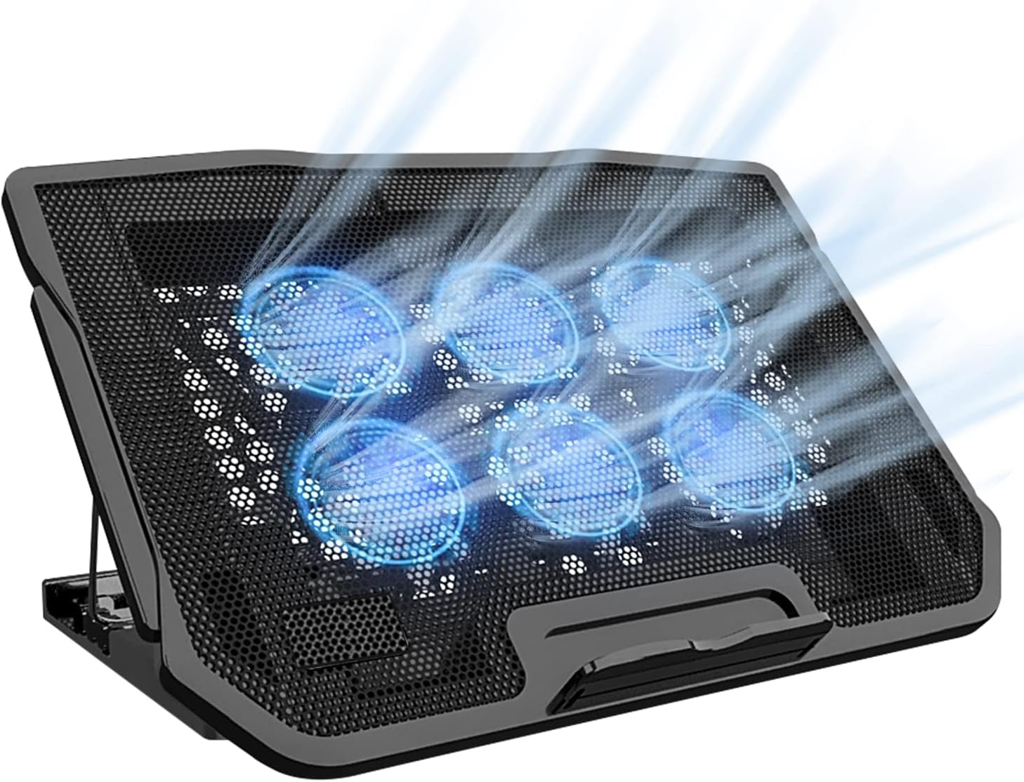 MOYAC Ventilador para Laptop con 6 Ventiladores Silenciosos de ...
