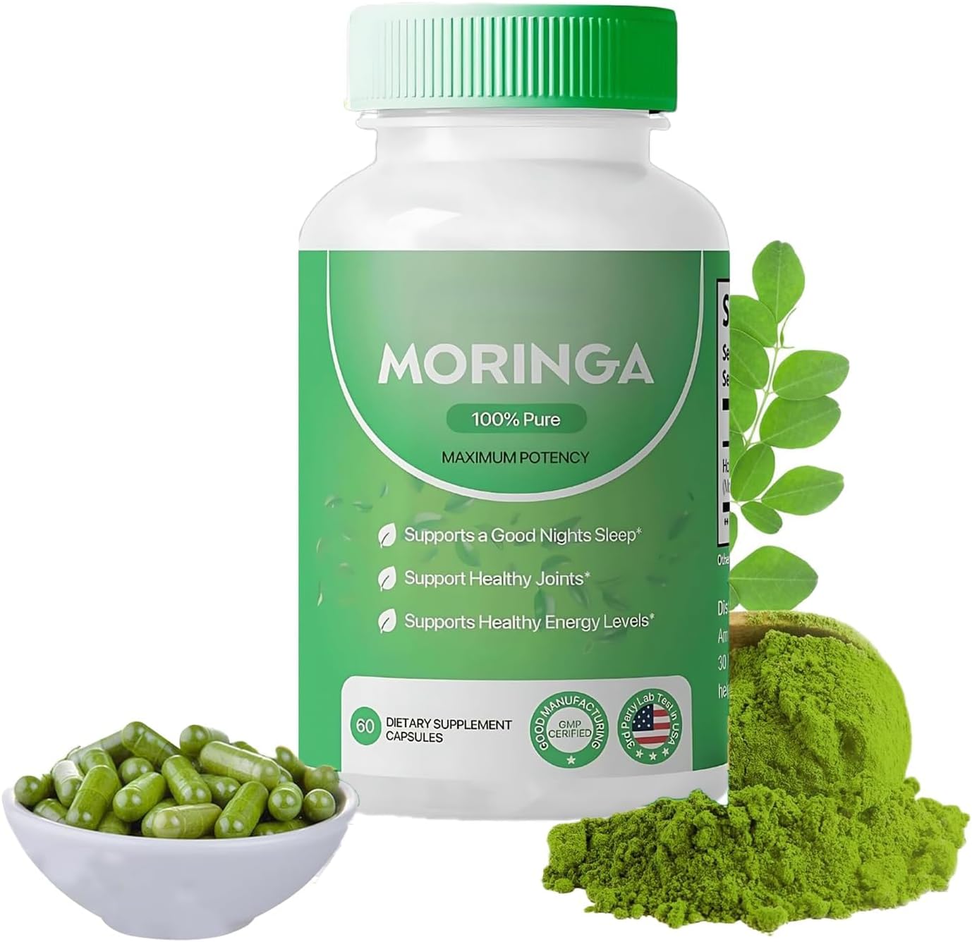 Amazon.com: TMWUW Pure Moringa Powder Capsules, Moringa Powder Capsules,800mg Moringa Capsules ...