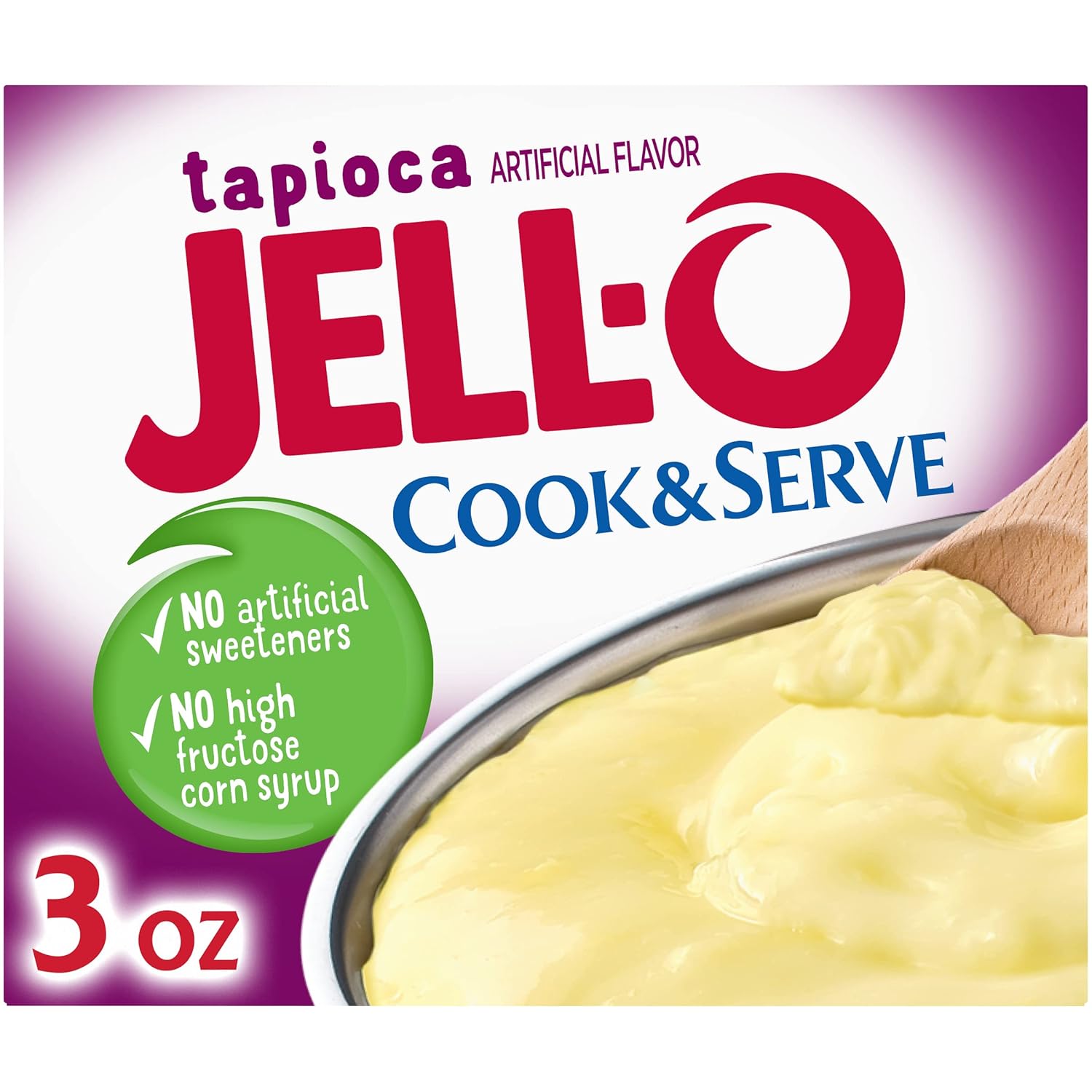 Amazon.com : Jell-O Cook & Serve Tapioca Fat Free Pudding & Pie Filling ...