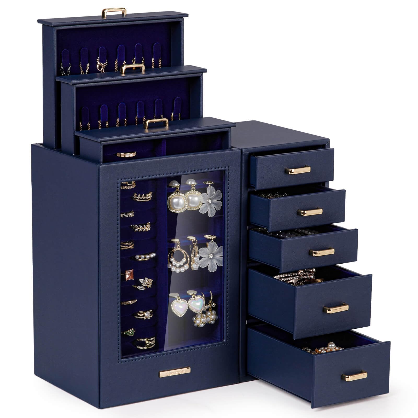 Amazon.com: Homde Jewelry Organizer large for Dresser: Big Jewelry Box ...