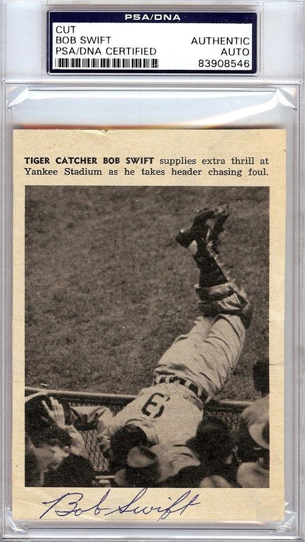 Bob Swift Autographed Photo - 3 5x5 Newspaper Page #83908546 - PSA/DNA ...