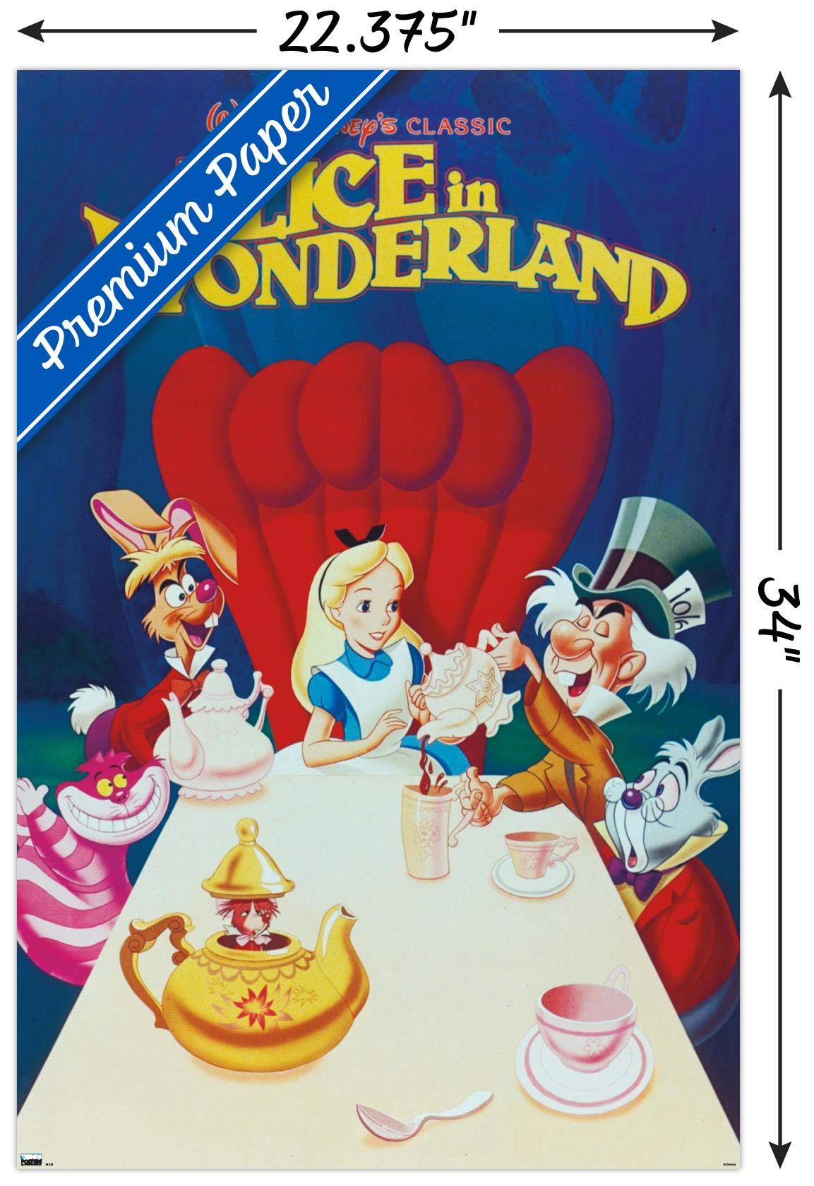 Alice In Wonderland Disney Poster