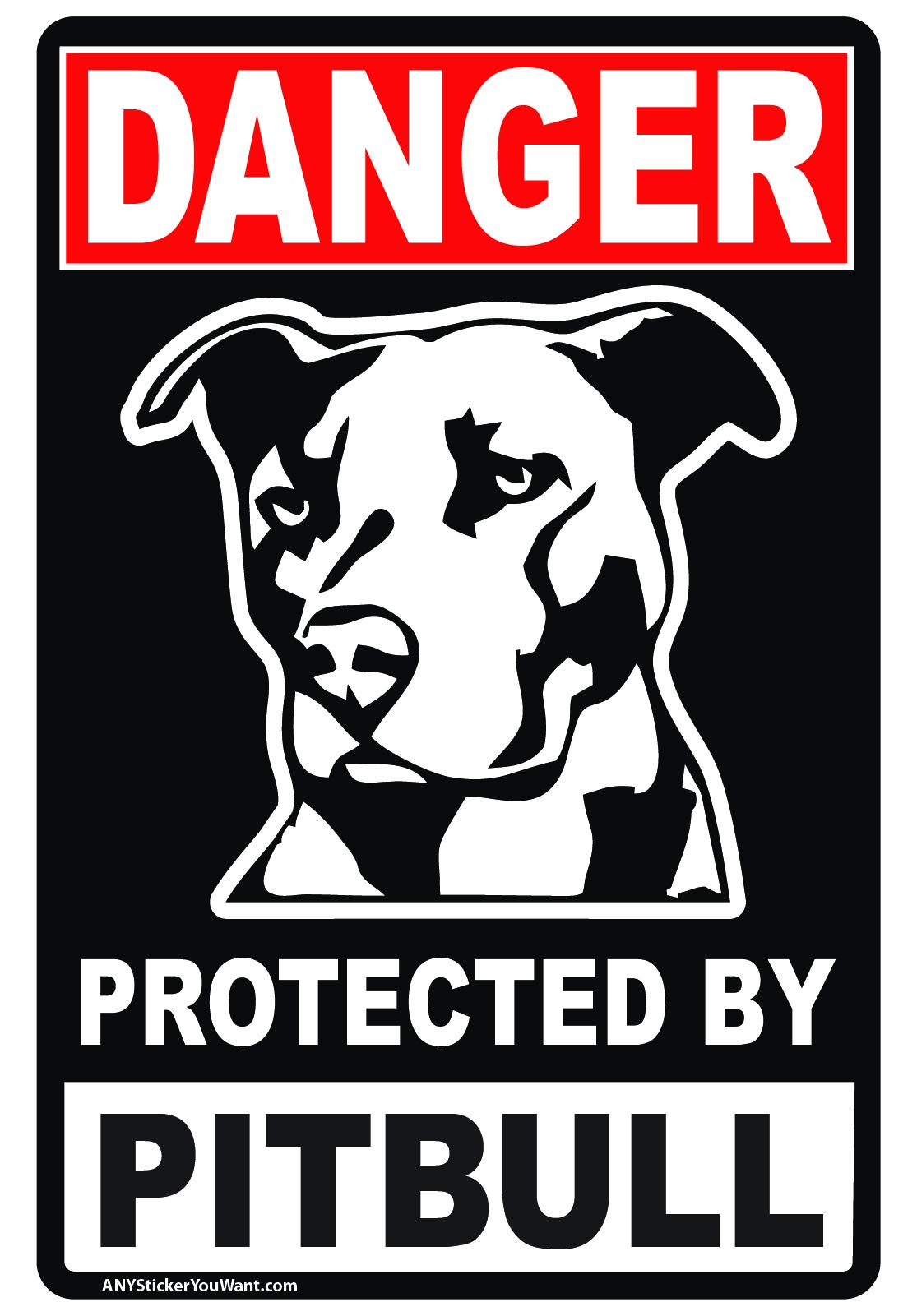 Beware Of Dog Sign Pitbull