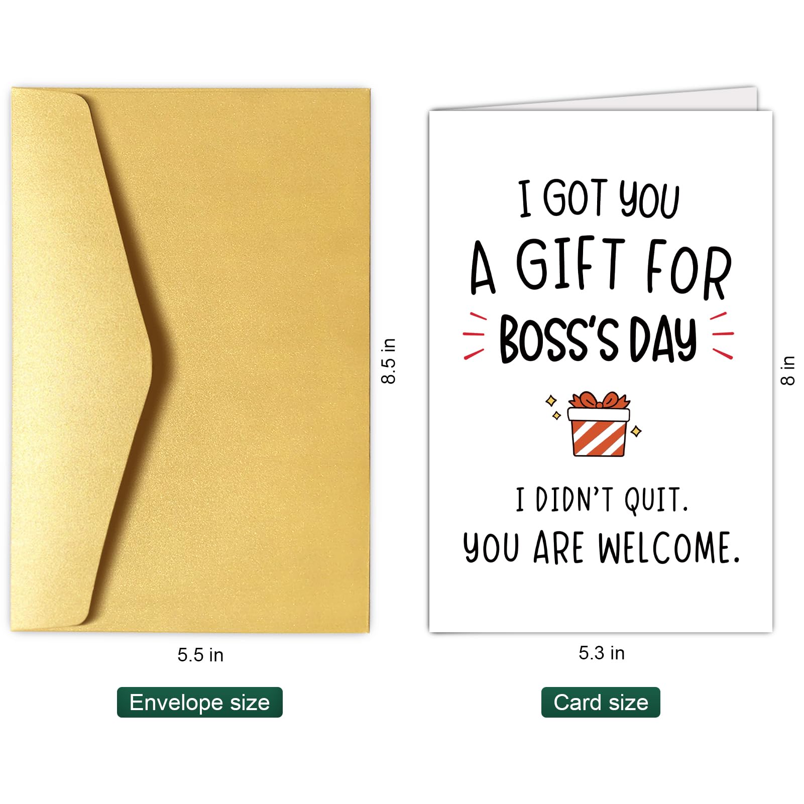 Snapklik.com : Chenive Funny Bosss Day Card From Employee Staff Assistant