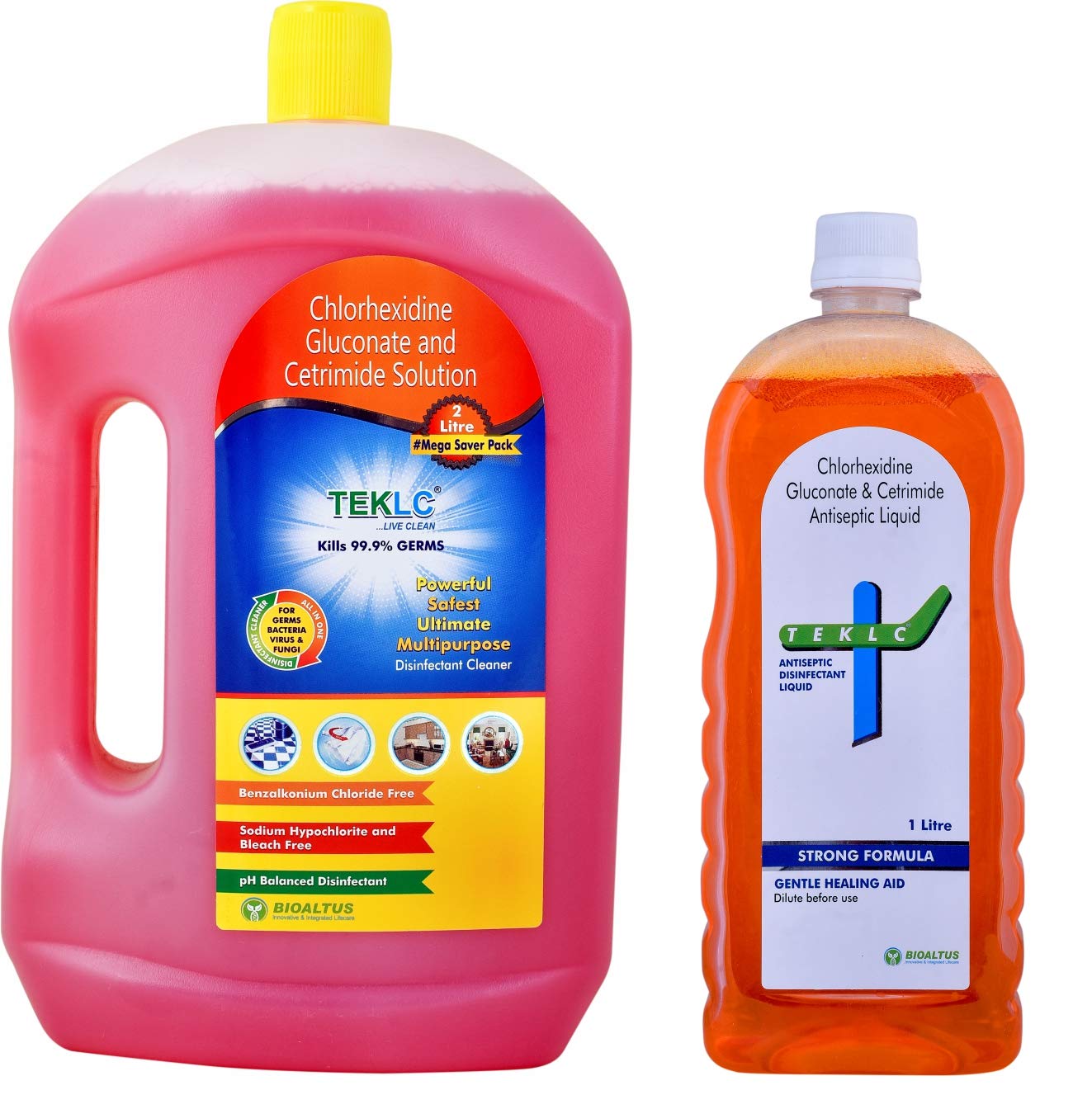 TEKLC Multipurpose Disinfectant Cleaner 2L with TEKLC Strong Antiseptic ...