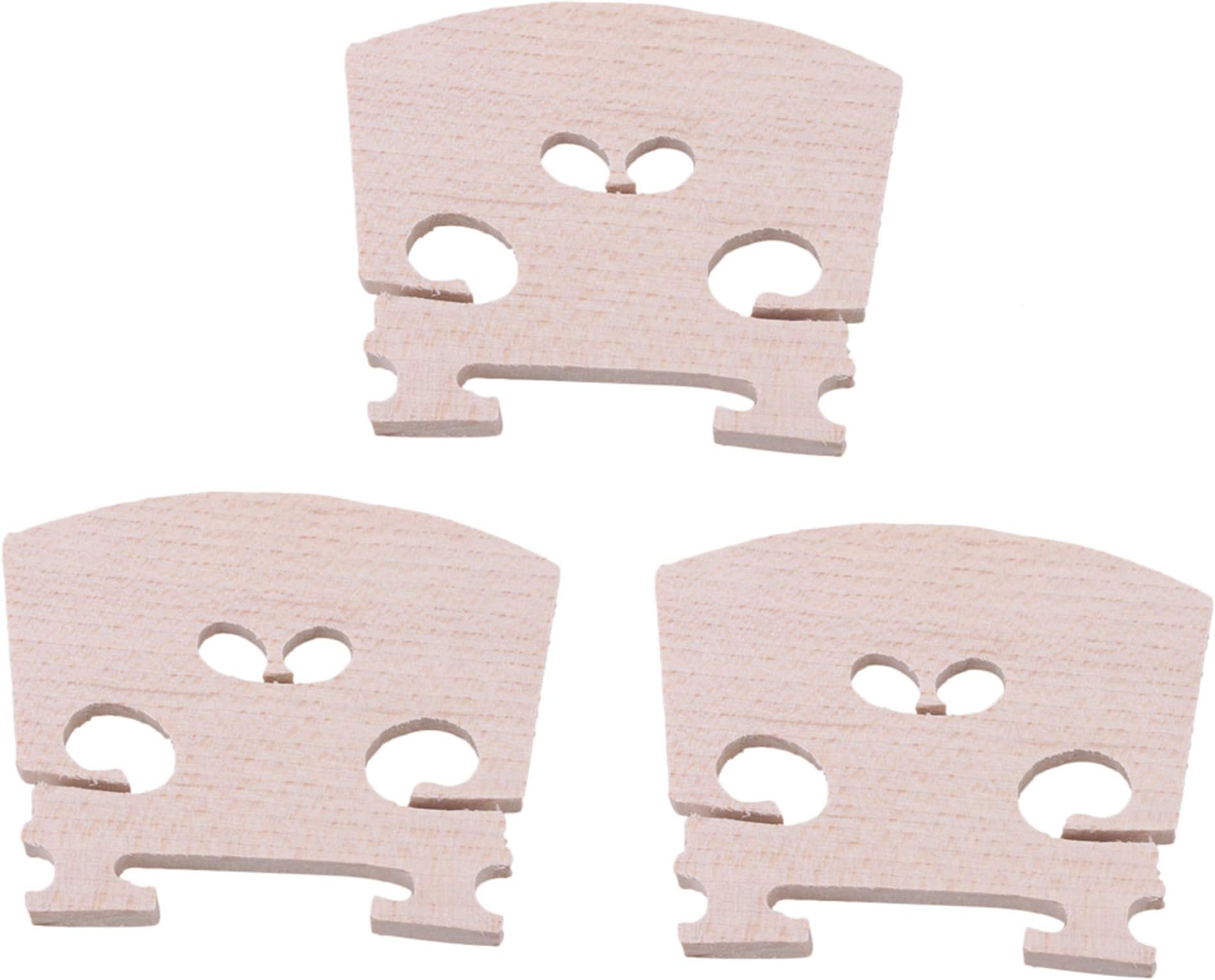 Amazon.com: Bstinay 4/4 Full Size Violin Fiddle Bridge Burlywood Pack ...