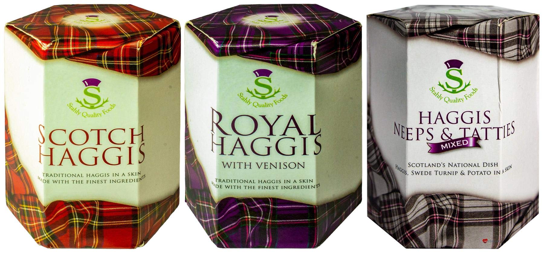 Buy Scottish Haggis Pack of 3: Traditional, Traditional with Venison ...