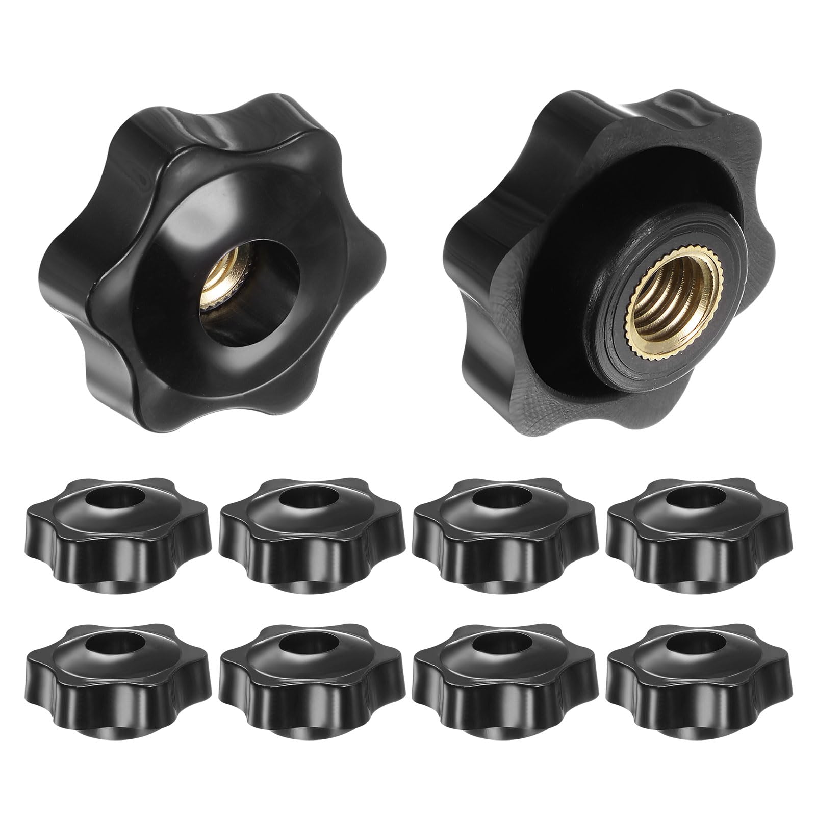 Amazon.com: HARFINGTON 10pcs Star Knobs M10 Female Thread 38mm Head ...