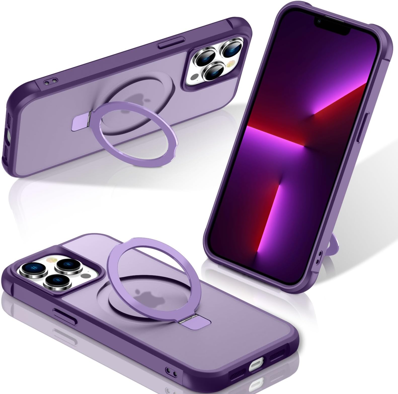 Amazon.com: ESR Metal Kickstand Case Compatible with iPhone 13 Pro Max Case, Patented Two-Way ...