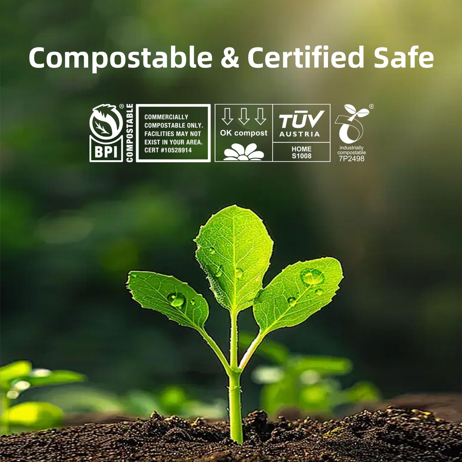 Snapklik.com : Compostable Trash Bags 3 Gallon, Extra Thick 0.8 Mils ...