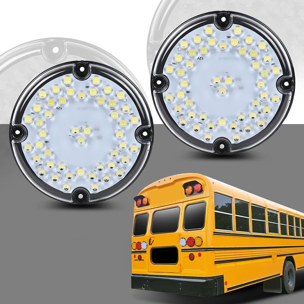 School Bus Turn Signal Round Turn Signal Lamp W/ Amber Arrow School