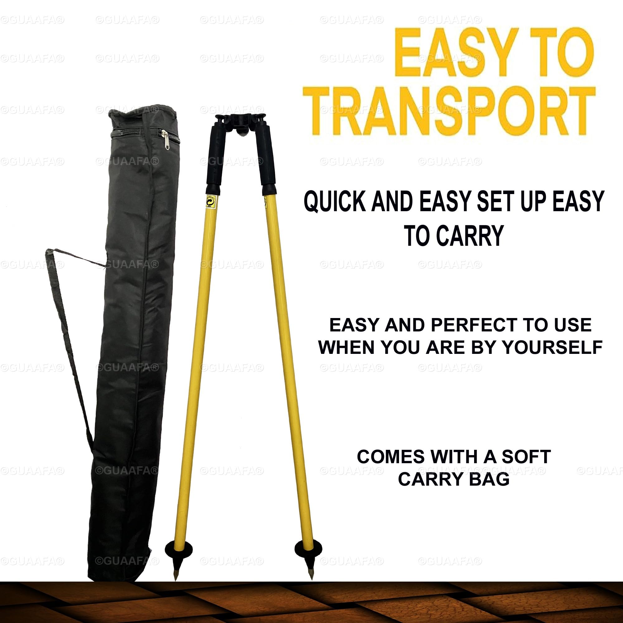 Land Survey Equipment Surveying Bipod Tripod With Thumb Release ...