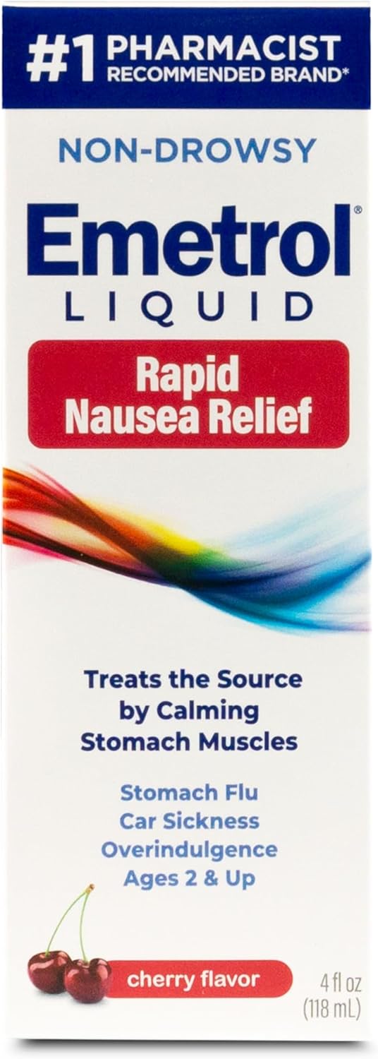 Emetrol For Nausea & Upset Stomach Cherry 4 Oz : Amazon.com.au: Health ...