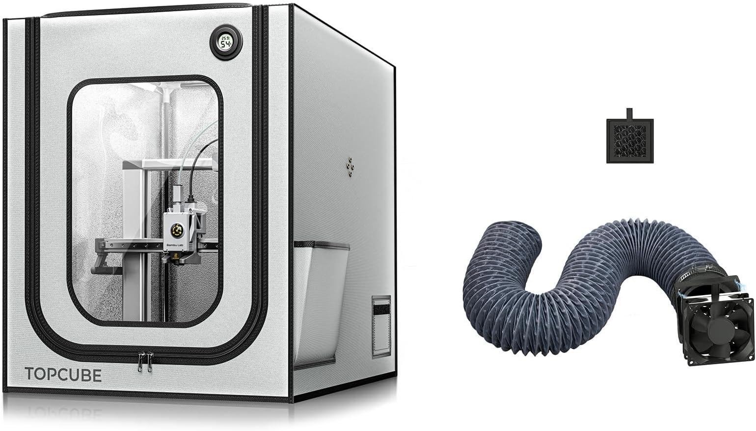 Amazon.com: TOPCUBE Enclosure for Bambu Lab a1 with Magnetic Exhaust ...