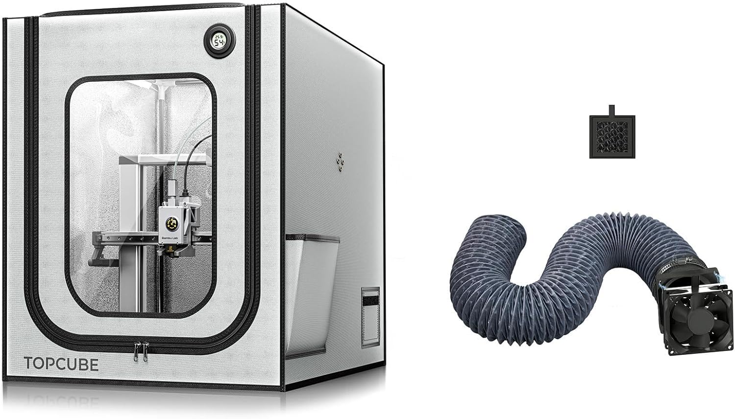 Amazon.com: TOPCUBE Enclosure for Bambu Lab a1 with Magnetic Exhaust ...