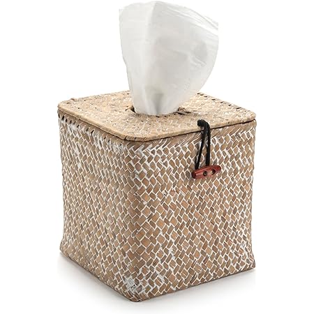 Amazon.com: Modern Farmhouse Tissue Box Cover, Decorative Tissue Box ...