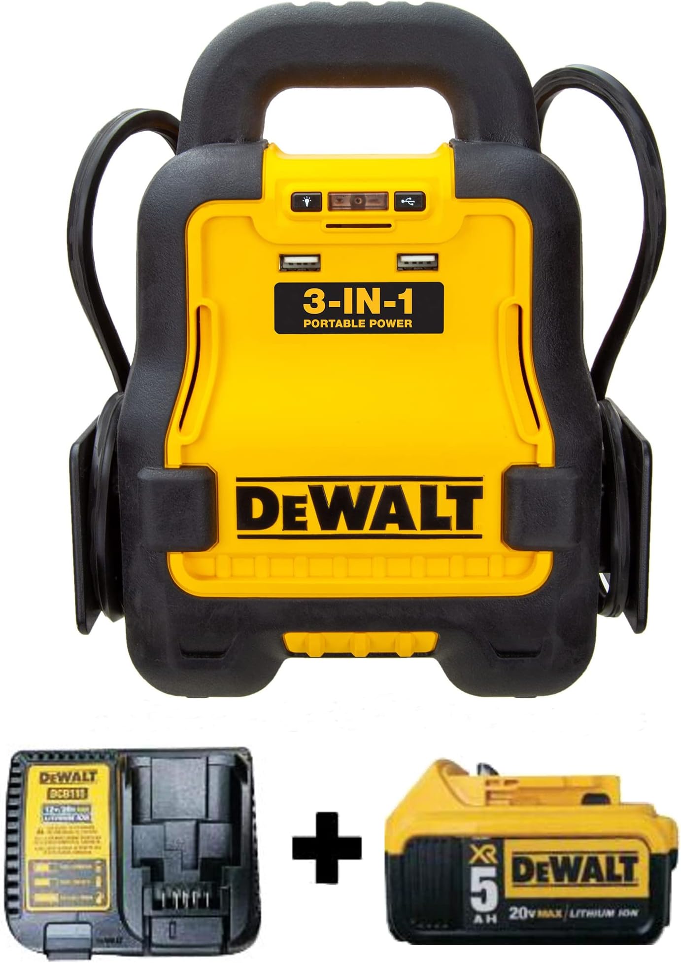 Amazon.com: DEWALT DXAELJ25 2500 Peak Amp Li-ion Jump Starter Pack - 3 ...