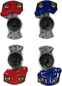 Amazon.com: Aluminum Gladhand 2 Blue Service Handshake 2 Red Emergency ...