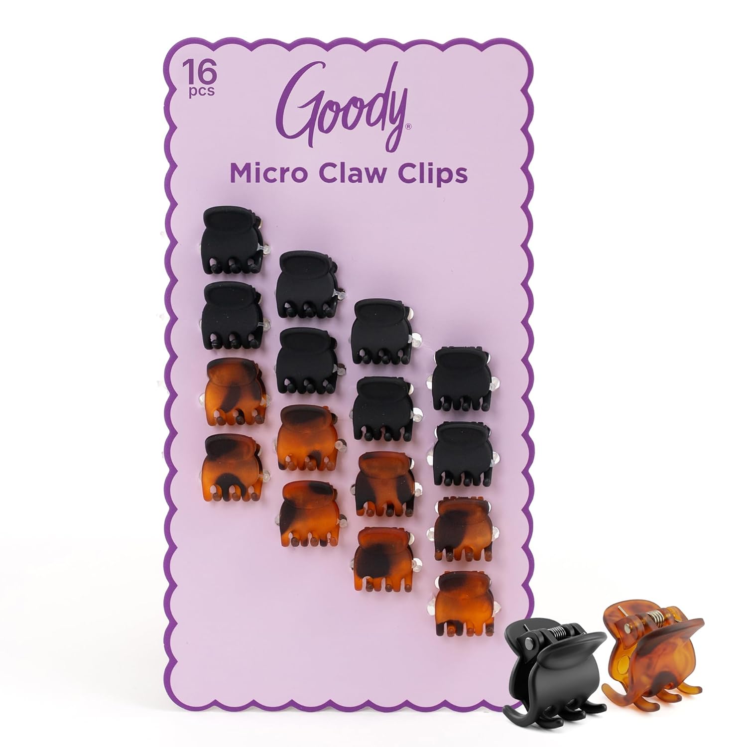 Amazon.com: Goody SlideProof Mini Claw Clips, Stylish, Secure Grip ...