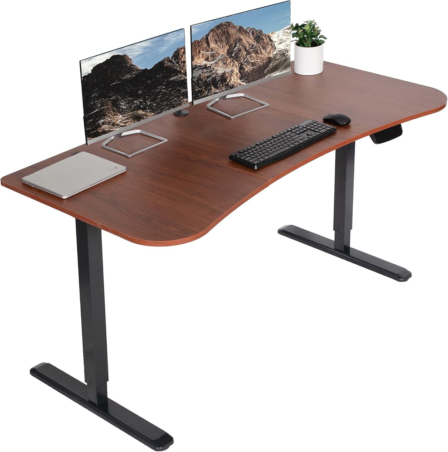 Amazon.com: VIVO Electric Height Adjustable 63 x 32 inch Stand Up Desk ...