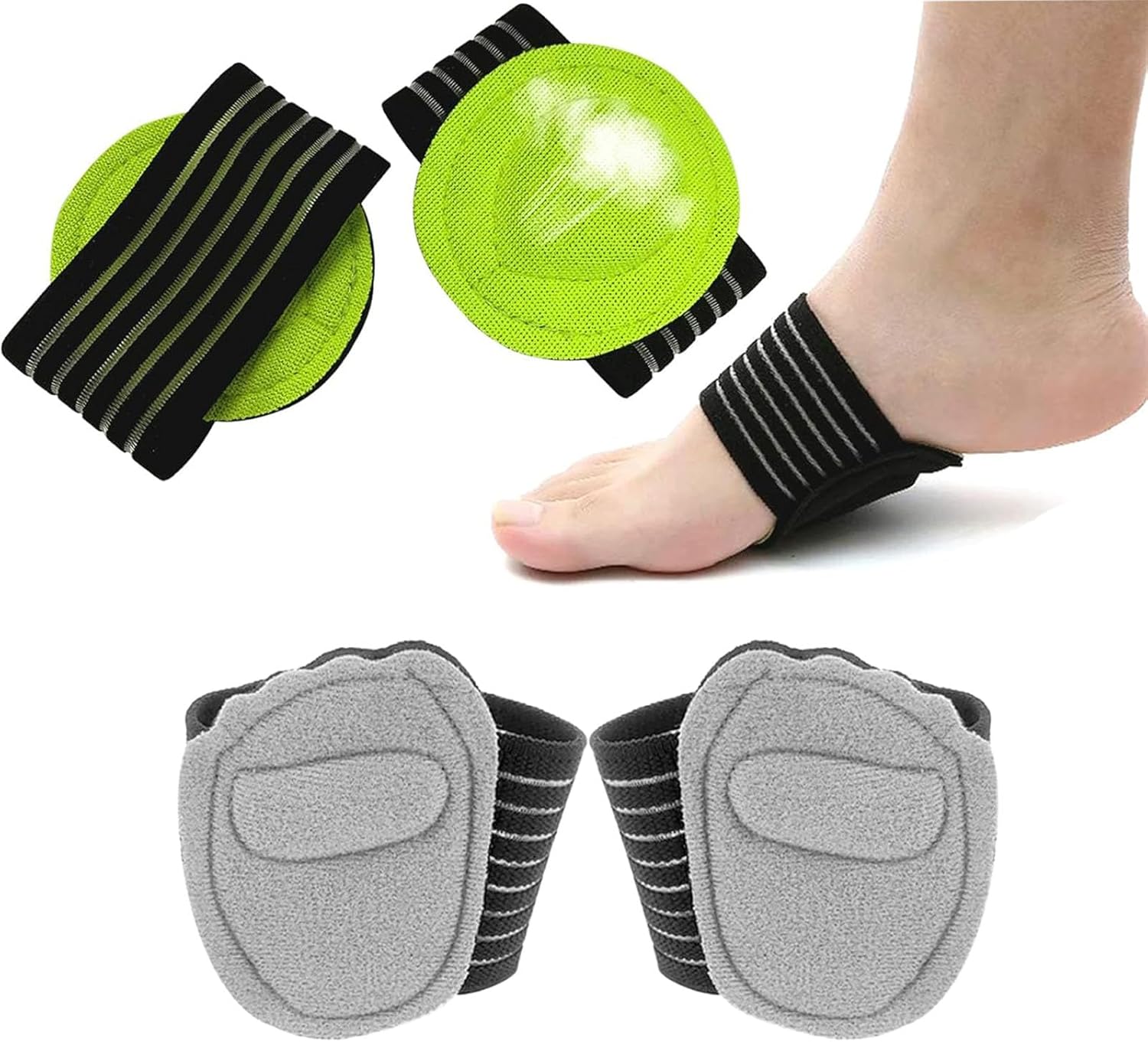 DZTBX 2 Pair Arch Support Brace - Plantar Fasciitis Relief, Heel ...