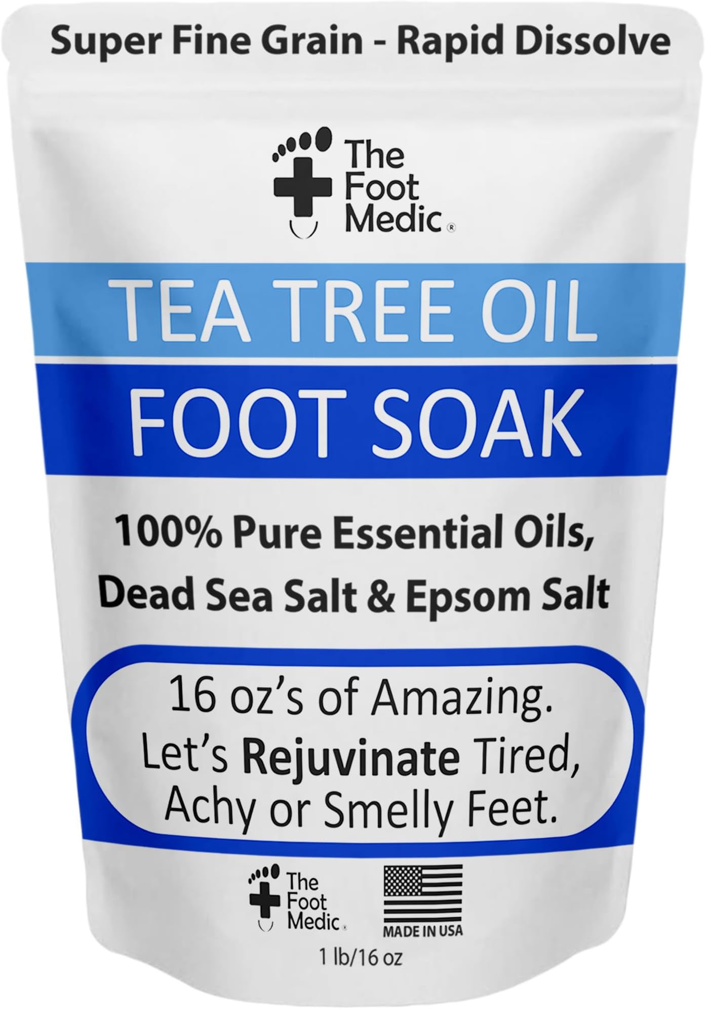 Amazon.com: Tea Tree Oil Foot Soak with Epsom Salt: For Itchy Feet ...