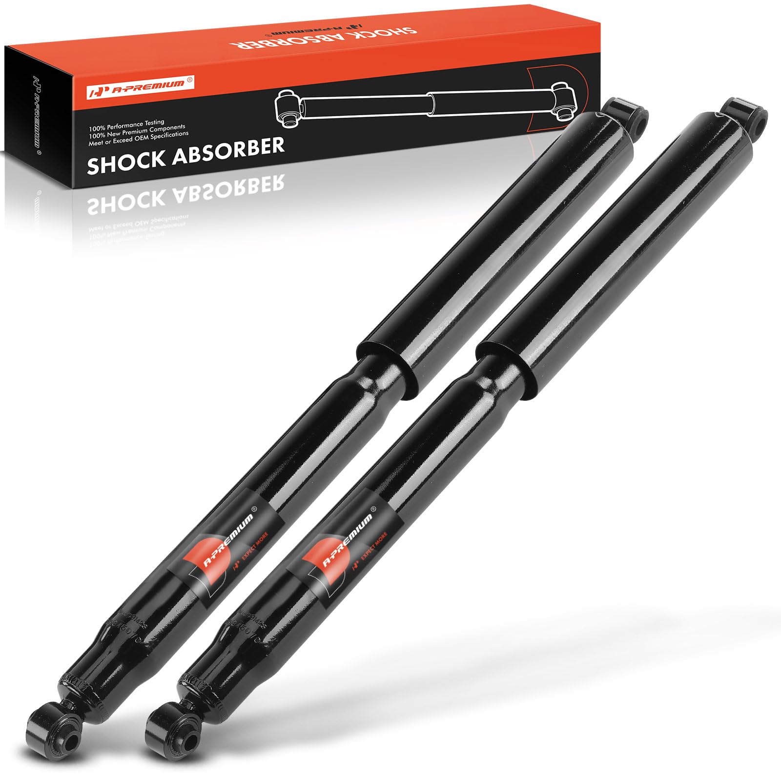 A-Premium Rear Pair (2) Shock Absorber Compatible with Ford F-250 F250 ...