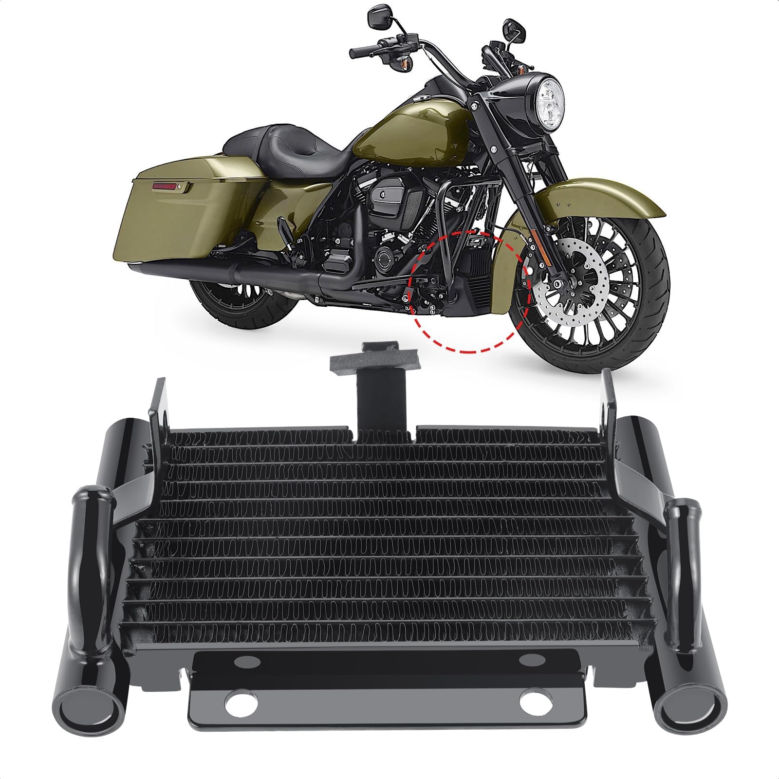 Amazon.com: FIASRAC Motorcycle Oil Cooler Radiator - High Performance ...