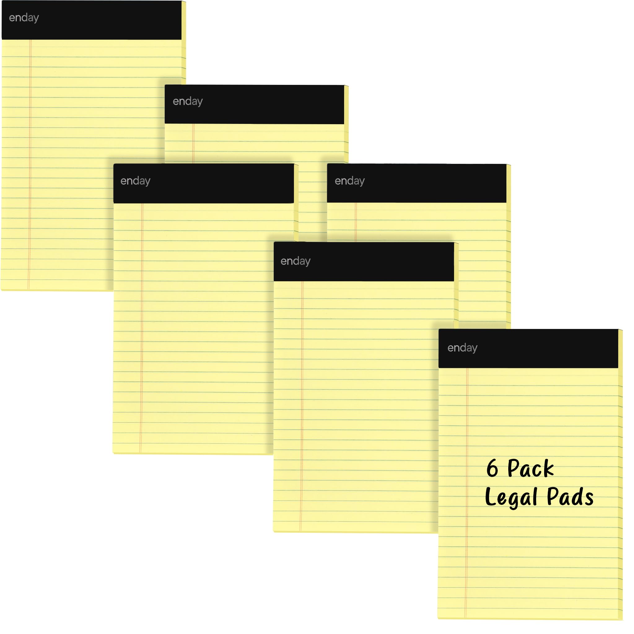Amazon.com : Enday Small Note Pads 5x8 Legal Pads, Legal Ruled Writing ...