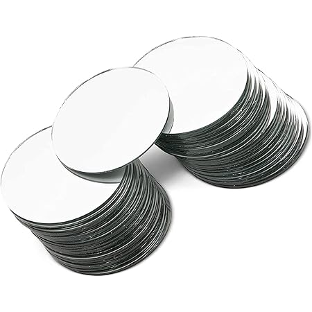 Amazon.com: 100 Pieces Mini Size Round Mirror Adhesive Small Round ...