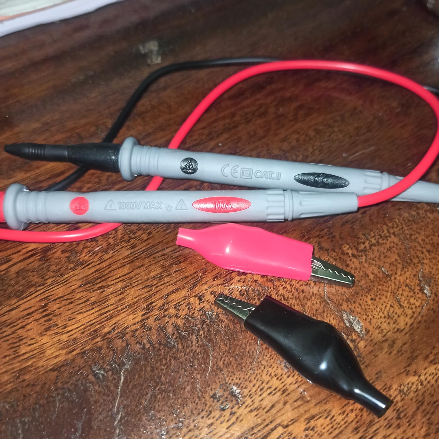SG FLASH Republic Multimeter Test Leads Kit with Alligator Clips and ...