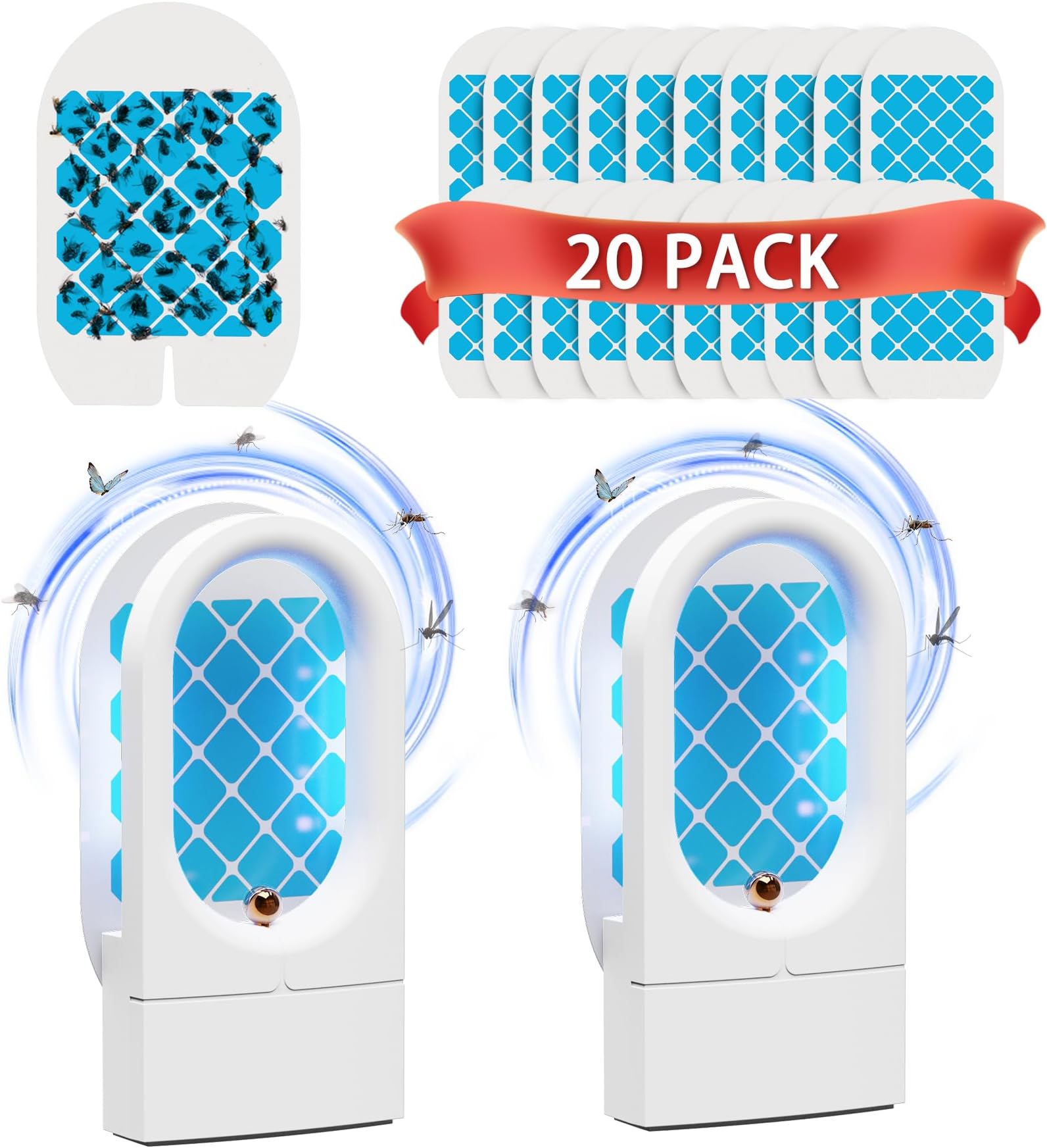 Amazon.com : Fruit Fly Traps for Indoors, 2 in 1 Plug in Bug Catcher ...